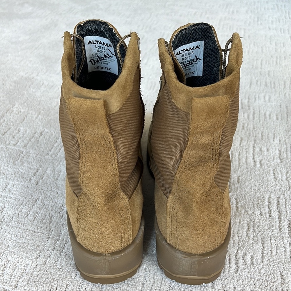 Men’s Altama Gore-Tex Military Combat Boots - Size 10 - Gem